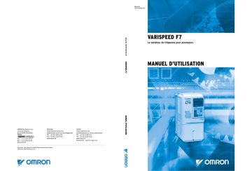 Manuel d'utilisation Varispeed F7 - Omron | Manualzz