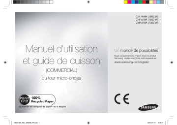 Manuel d'utilisation Samsung CM1919A (1850 W), CM1519A (1500 W) et CM1319A (1300 W) | Manualzz