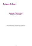 SphinxOnline Langage de Requête Manuel d'utilisation | Manualzz