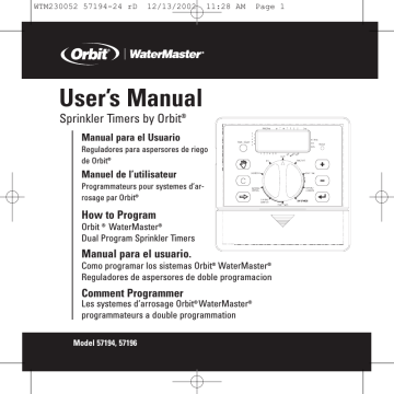 Orbit WaterMaster 57196 User manual | Manualzz