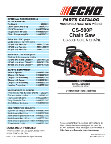 CS-500P Chain Saw | Manualzz