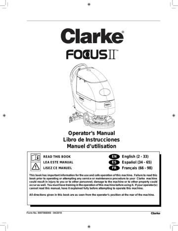 Clarke FOCUS L17, FOCUS II BOOST L20, FOCUS L20 Manual de usuario ...