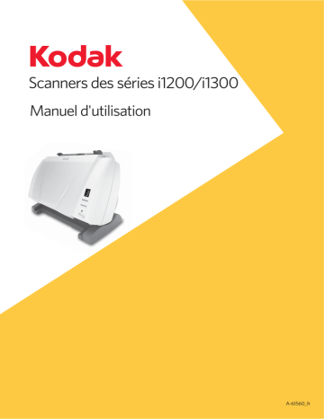 Manuel d'utilisation Scanner Kodak i1200 i1210, i1200 i1220, i1300 i1310, i1300 i1320 | Manualzz