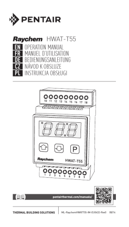 HWAT T55 thermostat operation manual | Manualzz