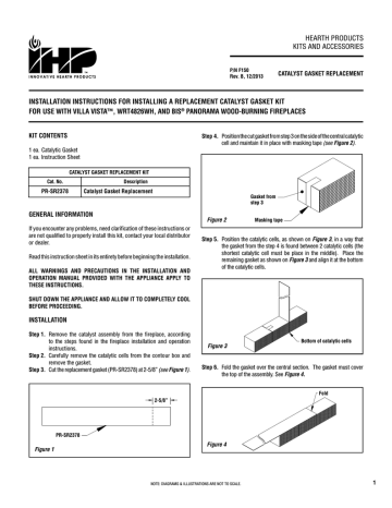 Astria Fireplaces WRT4826 Instruction Sheet | Manualzz
