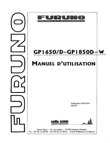 FURUNO GP 1650/D-GP 1850D Manuel d'utilisation | Manualzz