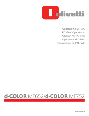 Olivetti d-Color MF652 - MF752 Manuel du propriétaire | Manualzz