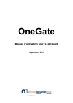 Banque de France ONEGATE - Manuel utilisateur | AI Chat & PDF | Manualzz