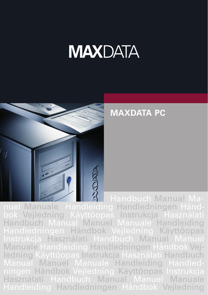 MAXDATA Ultra Small Desktop Manuel du propriétaire | Manualzz