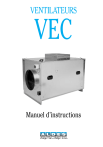 Ventilateur en caisson VEC Manuel d'instructions | Manualzz
