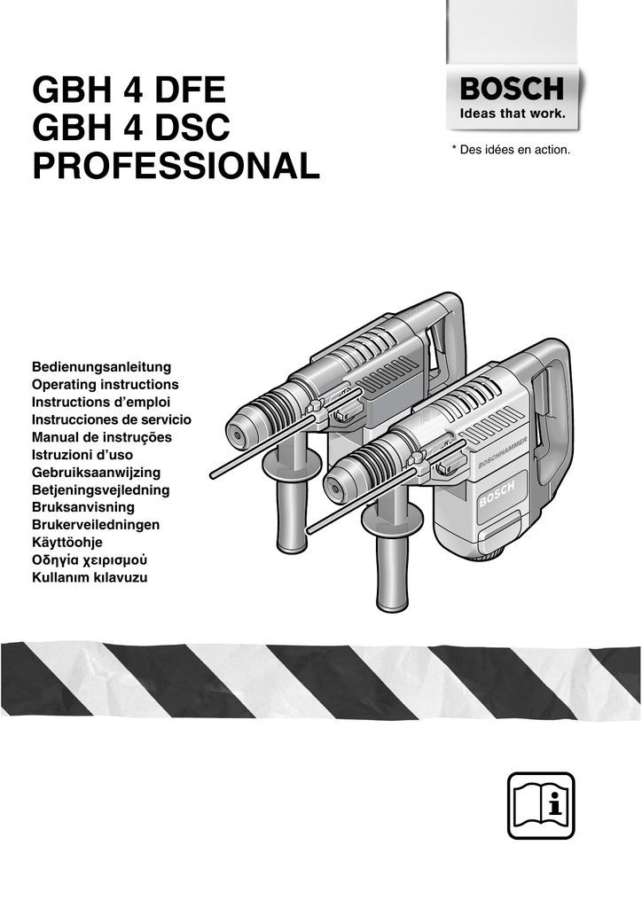 GBH 4 DFE GBH 4 DSC PROFESSIONAL | Manualzz