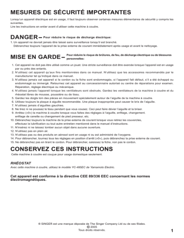 DANGER-- MESURES DE SÉCURITÉ IMPORTANTES MISE | Manualzz