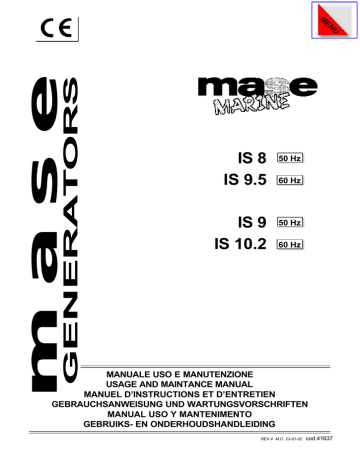 Mase IS 08-09.5 Usage Manual | Manualzz