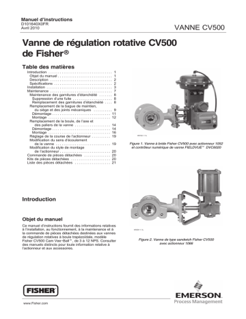 Manuel d’instructions CV500 Cam Vee-Ball | Manualzz
