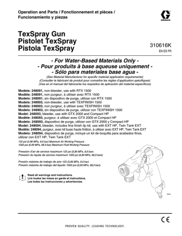 Graco Inc. 248091 Paint Sprayer User manual | Manualzz