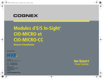 Modules d'E/S In-Sight CIO-MICRO et CIO-MICRO-CC Manuel d'installation ...