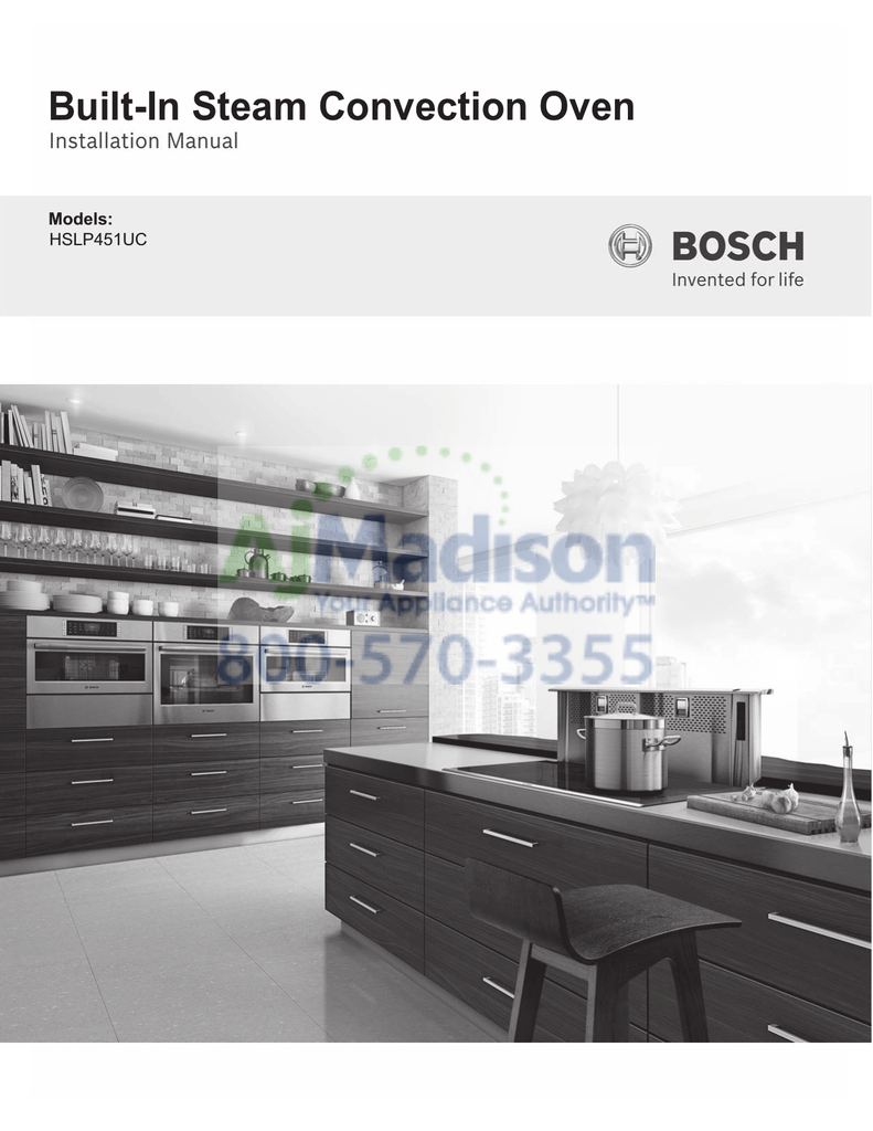 Bosch HSLP451UC 30 Inch Steam Oven Installation Guide Manualzz bosch-hslp451uc-30-inch-steam-oven-installation-guide-manualzz