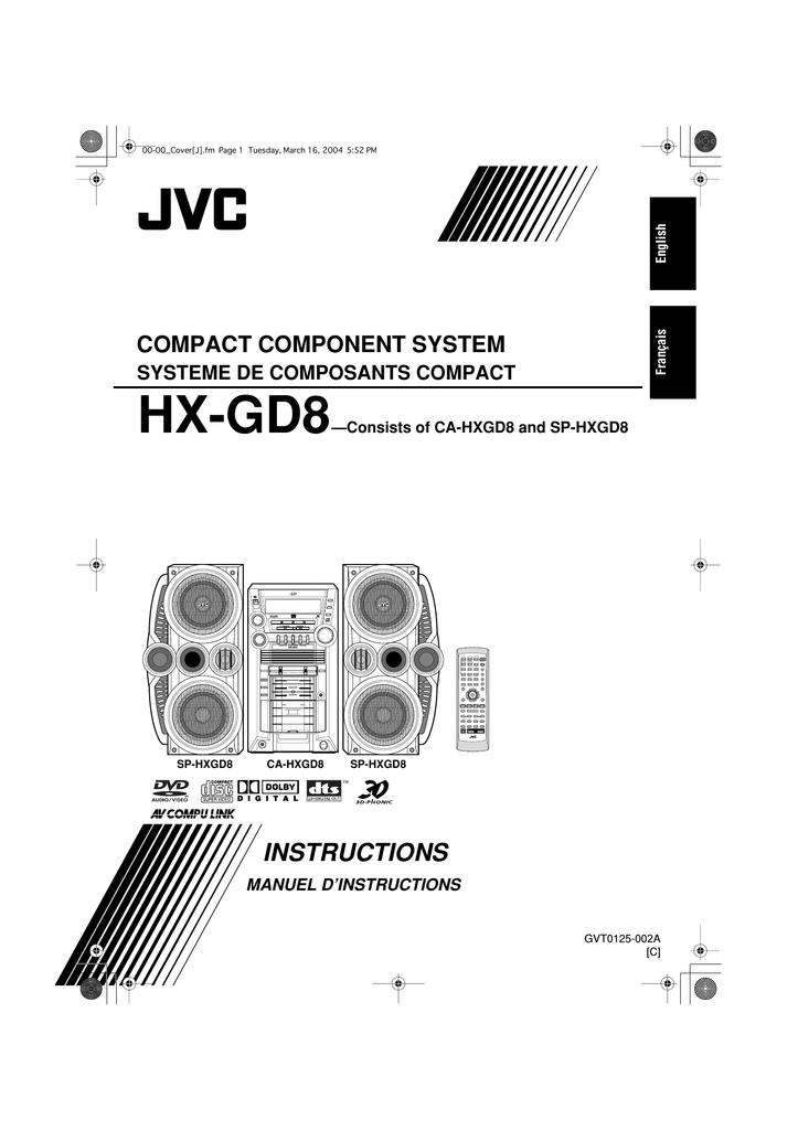 JVC HX-GD8 Stereo System User manual | Manualzz