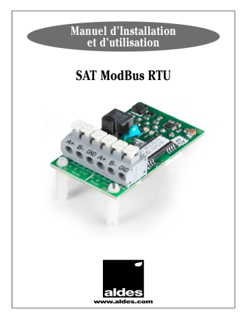 Régulation TAC4 DG SAT ModBus RTU - Manuel d’Installation et d ...