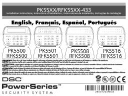 DSC PowerSeries PK5501 - User manual, installation Guide, Manual