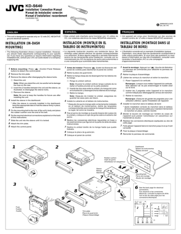 JVC KD-S640 Installation/Connection Manual | Manualzz