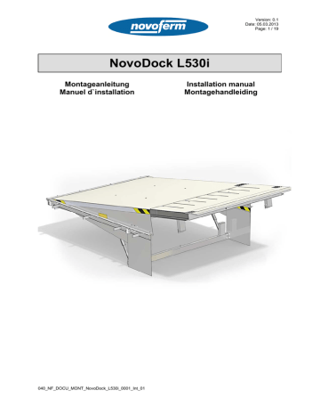 Novoferm NovoDock Installation manual | Manualzz