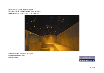 Astralpool Custom built steam bath cabins El manual del propietario ...