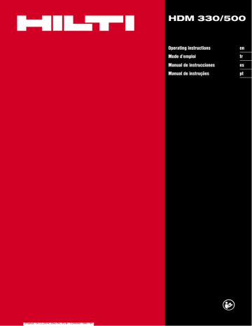 Manuel d'utilisation HDM 330 / HDM 500 | Manualzz