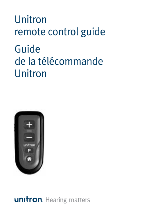 Unitron Remote Control User Guide | Manualzz