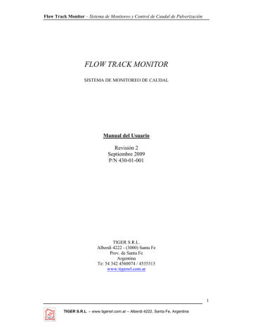 Manual de Usuario Flow Track Monitor | Manualzz