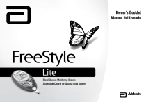 FreeStyle Lite Owner's Booklet | Manualzz