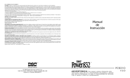 DSC PC5010 - Manual de usuario, Manual de instalación, Instrucciones de ...