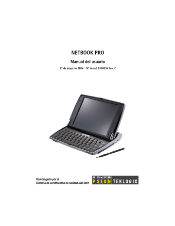Psion Teklogix NETBOOK PRO Manual de usuario | Manualzz