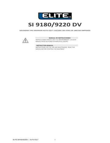 Elite ARC 220 Instruction manual | Manualzz