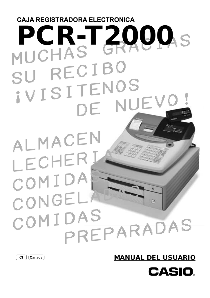 Casio PCR-T2000 User Manual | Manualzz
