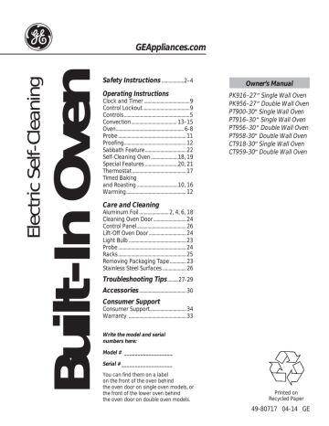 GE TransPort PT900 Owner's Manual | Manualzz