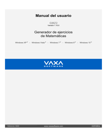Generador de ejercicios de Matemáticas GMZ 2: Manual del usuario | Manualzz