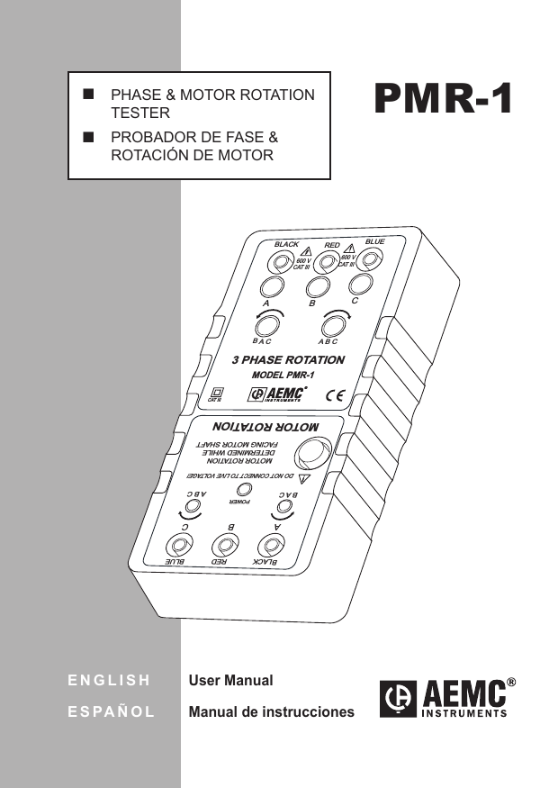 AEMC PMR-1 User manual | Manualzz
