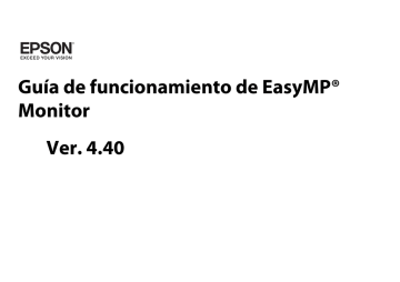 EPSON Monitor EasyMP Guía de funcionamiento | Manualzz