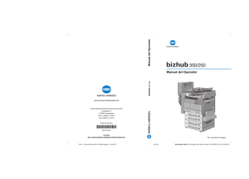 Konica Minolta BIZHUB 350 Manual de usuario | Manualzz