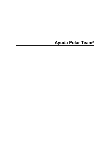 Polar Team2 Manual de usuario | Manualzz
