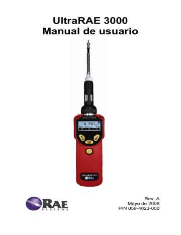 UltraRAE 3000 Manual de usuario | Manualzz