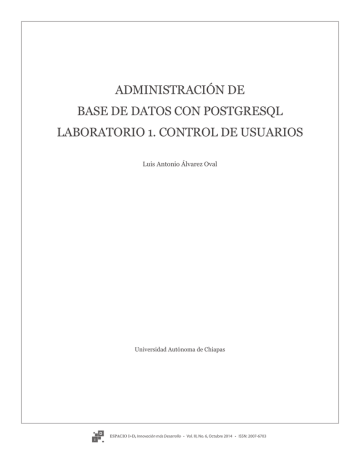 Base de datos PostgreSQL Manual de usuario | Manualzz