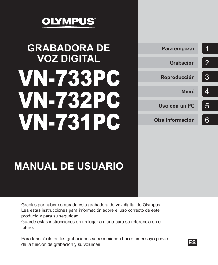 olympus-vn-731pc-manual-de-usuario-manualzz