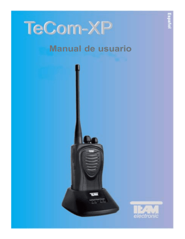 Manual de usuario TEAM TeCom XP | Manualzz