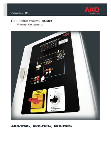 AKO PROMet Three-Phase Panels Manual de usuario | Manualzz