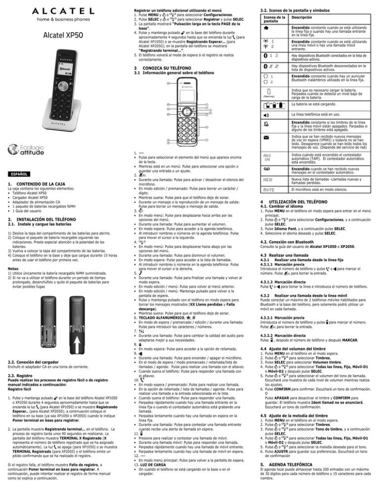 Descargar el manual de usuario - Alcatel | Manualzz