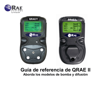 Guía de referencia QRAE II - Detector de gases RAE Systems | Manualzz