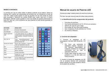 Pizarras LED Manual de usuario | Manualzz