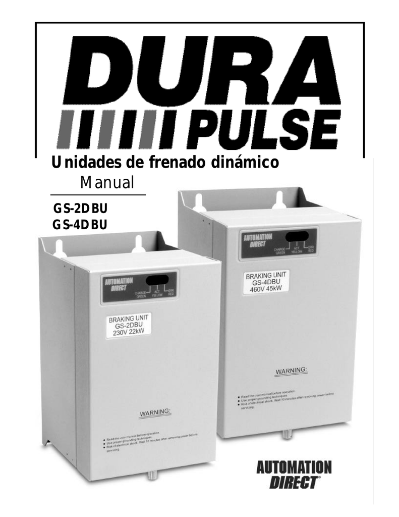 Automation Direct DURApulse GS-2DBU Manual de usuario | Manualzz